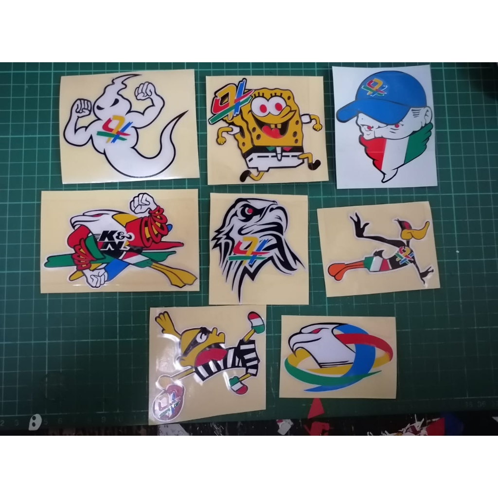 [Ready Stock]Benetton Pangkah logo motor pantulan cahaya sticker helmet ...