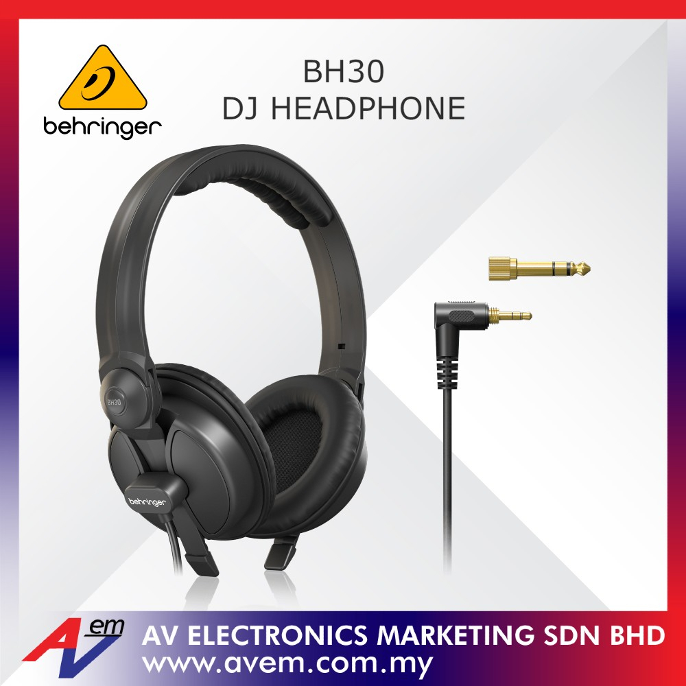 BEHRINGER BH30 Premium Supra-Aural High-Fidelity DJ Headphones | Shopee ...