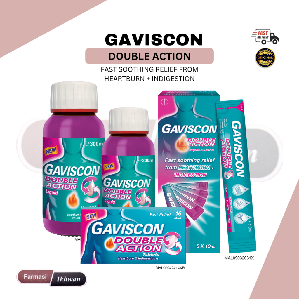 Gaviscon Double Action Tablets/ Liquid | Shopee Malaysia