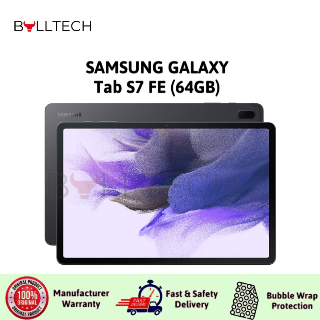 Samsung Galaxy Tab S7 FE Wifi S-Pen (T733) 4GB RAM + 64GB ROM 1 YEAR ...