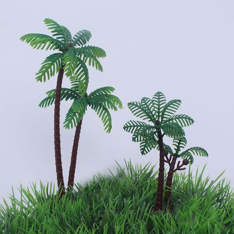 Artificial Coconut Palm Cake Topper | Cupcake Topper for Cake Decor ...