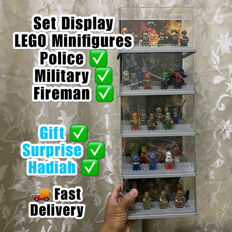 Set display minifigures lego hadiah suprise gift (lego askar bomba ...