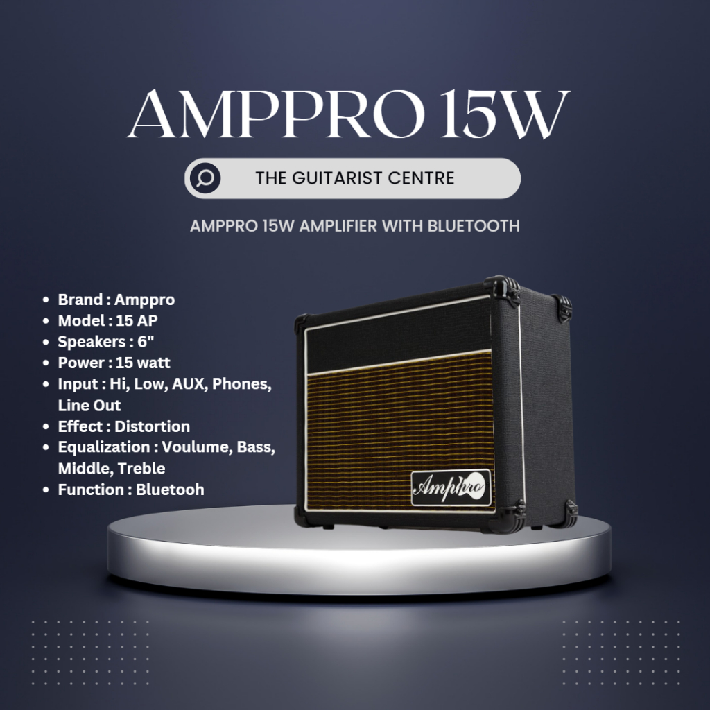 【AP15】Amppro 15W Acoustic Guitar Amplifier/15 Watt Acos Guitar Amp AP-15 | Shopee Malaysia