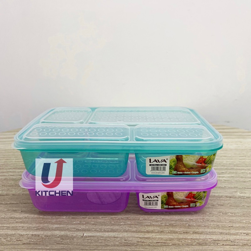 Lava Food Container with 4 Compartments - LBX882 | Shopee Malaysia