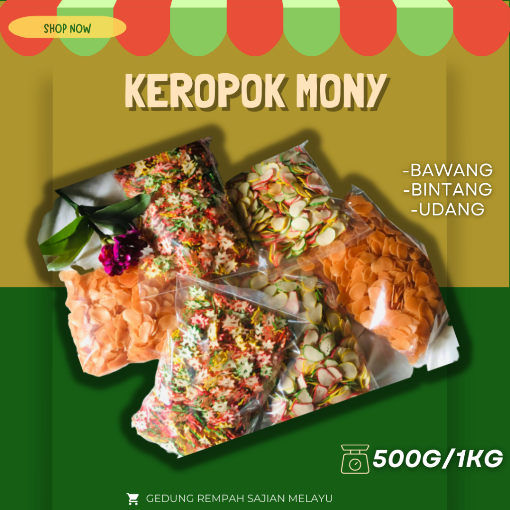 KEROPOK MONY 500G/1KG | Shopee Malaysia