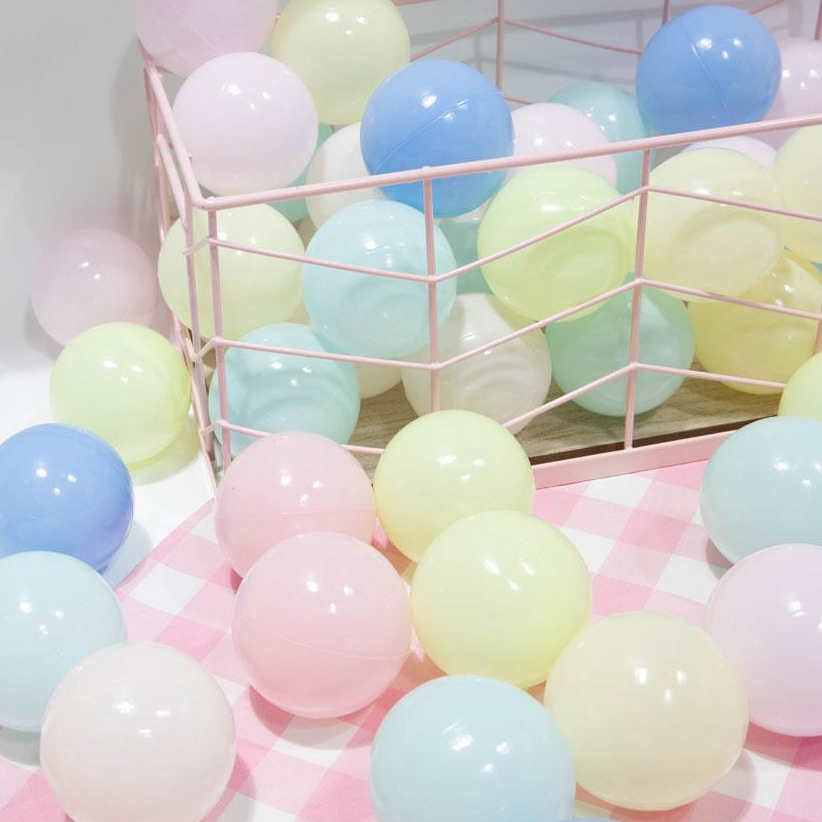 OCEAN BALL Extra Thick Eco-friendly 5.5cm Pastel Candy Color Baby Ball ...