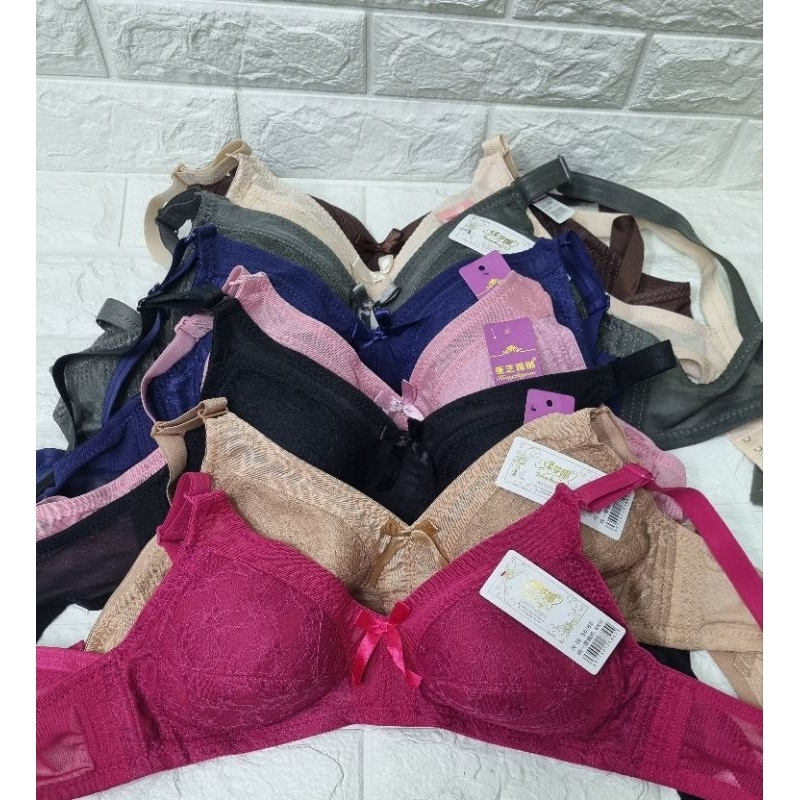 plus size women Full Cup bra/BC Cup Lace Bra/010 Baju Dalam wanitaTanpa ...