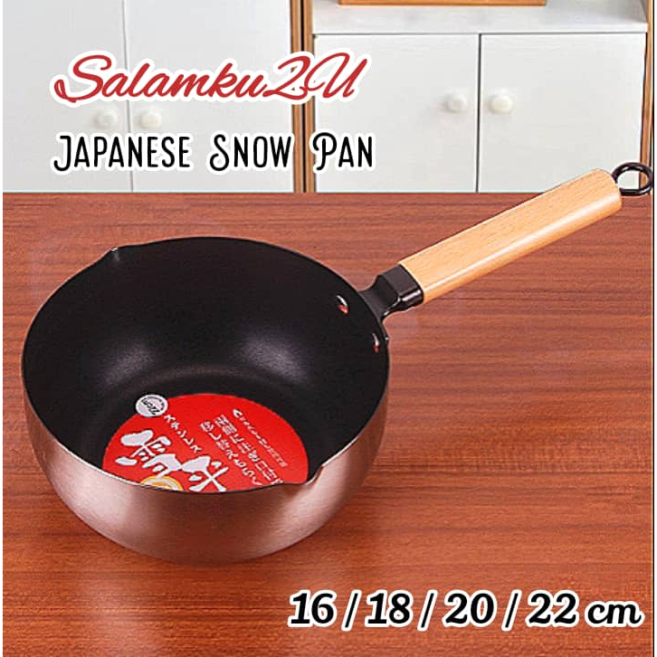 Japanese Snow Pan Non-Stick Coated Snow Pan Inner Stainless Steel Sauce ...