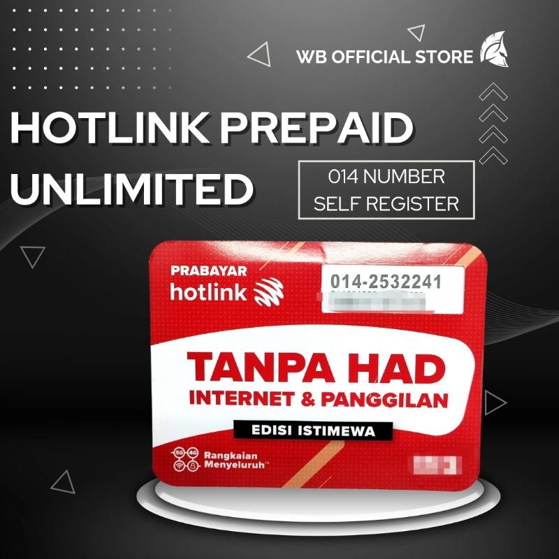 Hotlink Prepaid UNLIMITED DATA Hotlink Simcard New Number | Shopee Malaysia