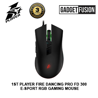1ST PLAYER FIRE DANCING PRO FD 300 E-SPORT RGB GAMING MOUSE | Shopee ...