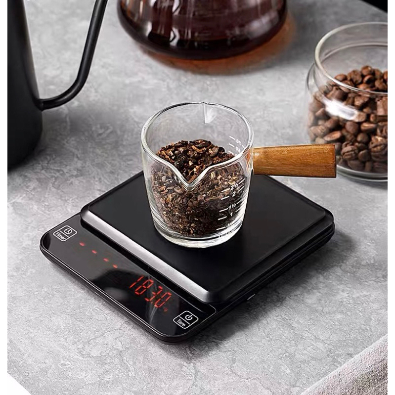 Coffee Scale with Timer Hand Brewed LED Display Coffee Scale Portable ...