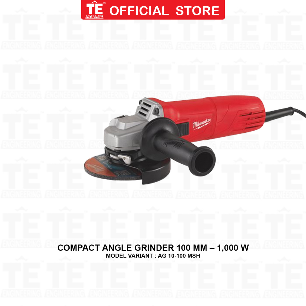 Milwaukee 4" Compact Angle Grinder ( AG10-100 MSH ) | Shopee Malaysia