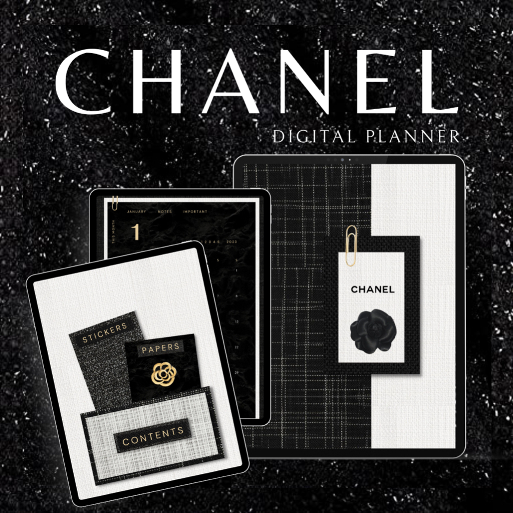CHANEL Digital Planner // 2023 Yearly Planner for Goodnotes Notability ...