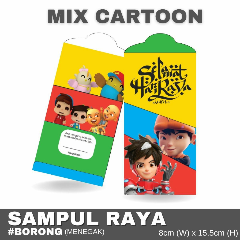 MENAAMI Sampul Raya 2024 | Sampul Cantik | Cartoon Character | Sampul ...