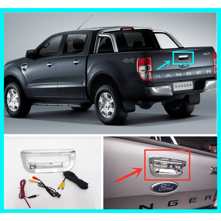 FORD RANGER T6 / T7 / T8 2012-2020 REAR DOOR HANDLE REVERSE CAMERA 4X4 ...