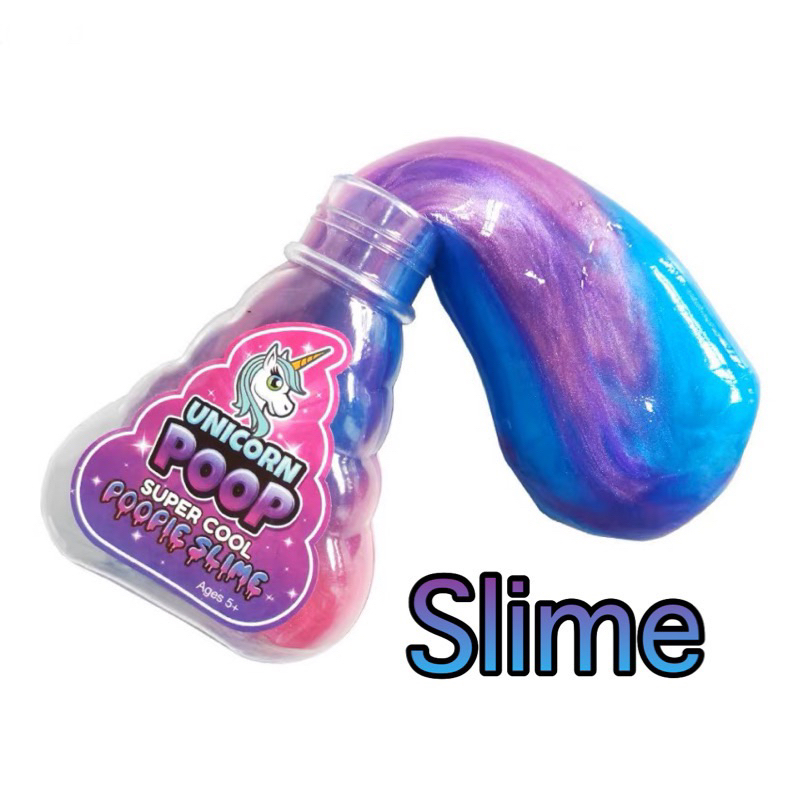 Unicorn Poop Super Cool Poopie Galaxy Colourful Slime Toy Kit - Mainan ...