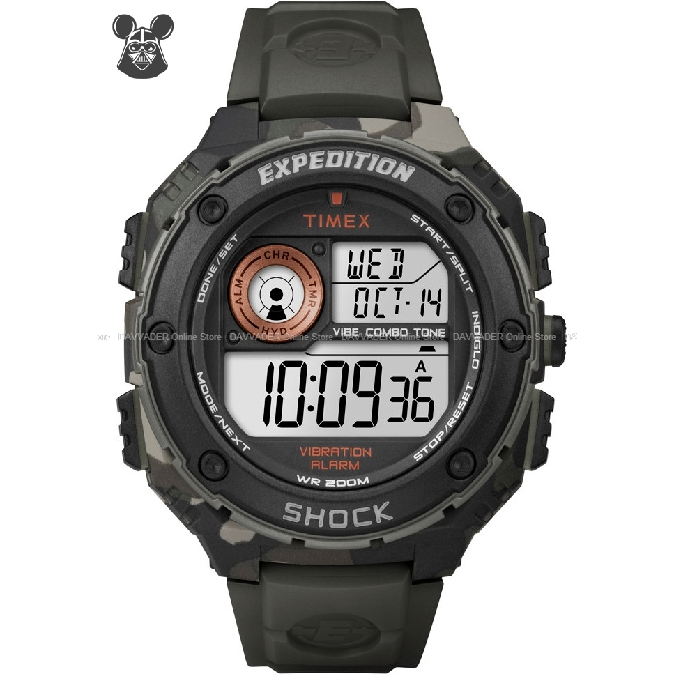 TIMEX T49981 Men's Digital Watch Expedition Shock Resistant Vibration ...