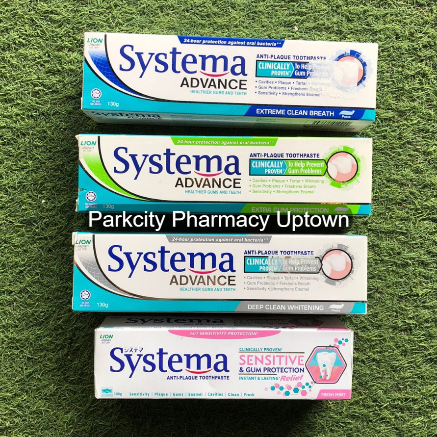 Systema Advance Anti-plaque Toothpaste 130g (Clean Breath/Whitening/Gum ...
