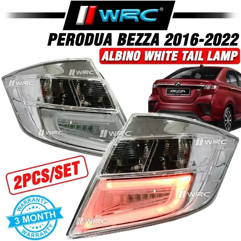 Perodua Bezza 2016 - 2022 Albino White Tail Lamp Lampu Putih 白色 Bezza 1 ...