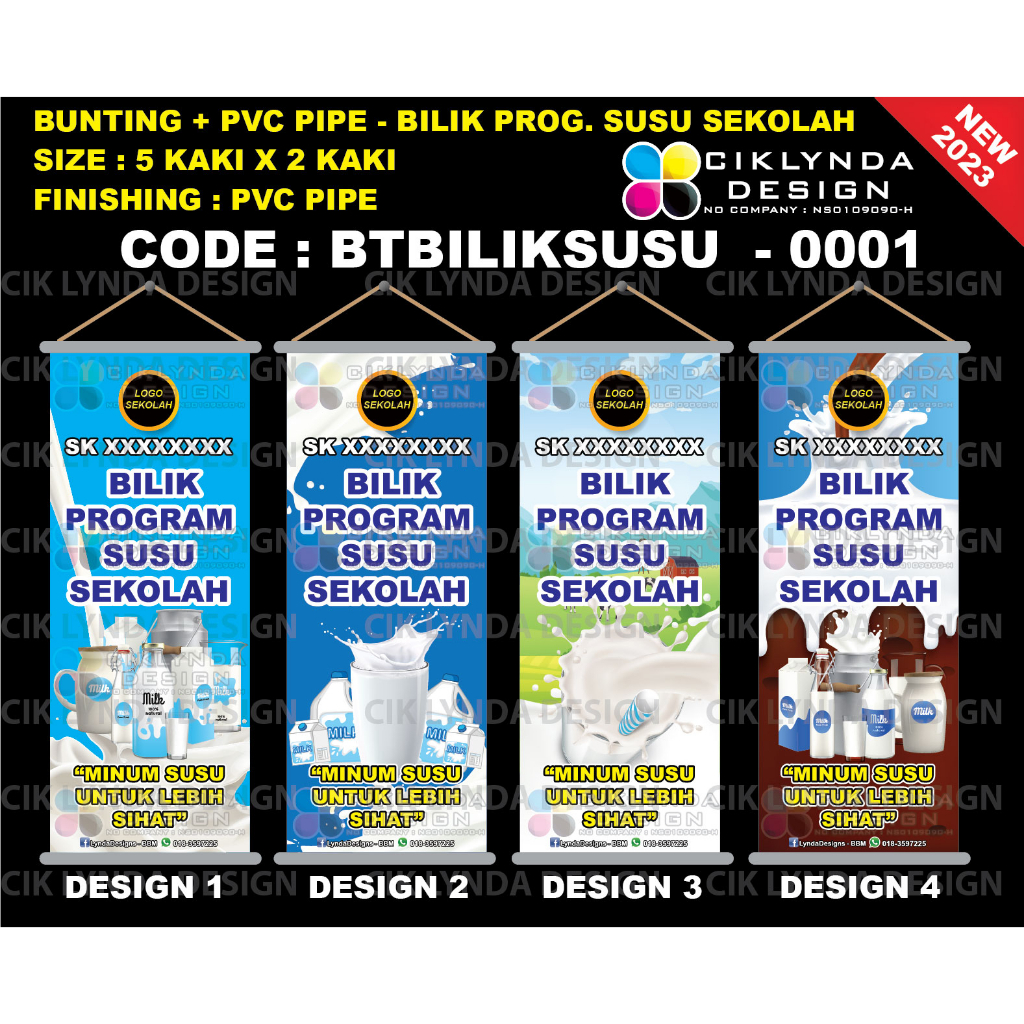 PRE-ORDER - BUNTING + PVC PIPE - BILIK PROGRAM SUSU SEKOLAH | Shopee Malaysia