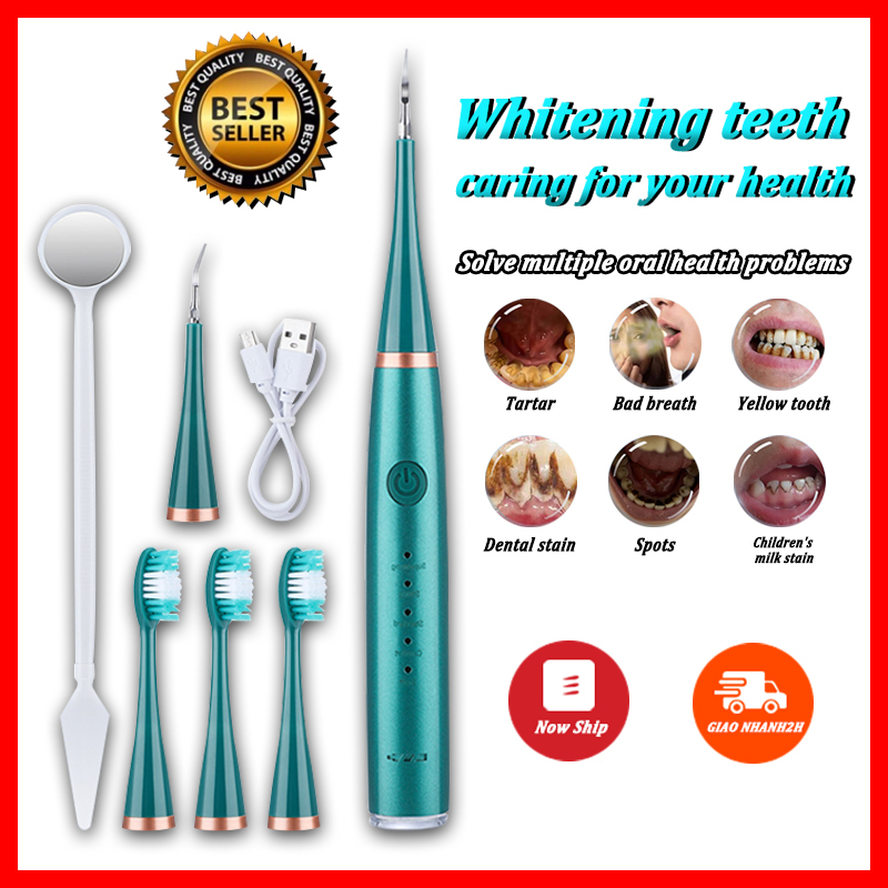 Ultrasonic Sonic Dental Scaler Electric Vibration Toothbrush Teeth ...