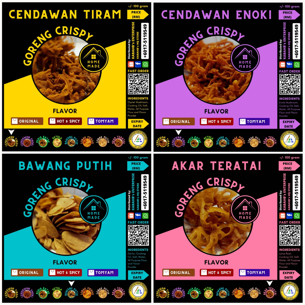 5 PRODUK KABAHB | CENDAWAN TIRAM | ENOKI | PERIA | BWG PUTIH | AKAR ...