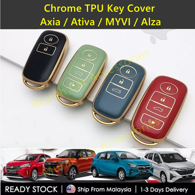 Perodua ATIVA MYVI VELOZ ALZA 2022-2025 Chrome Reflection TPU Car Key ...
