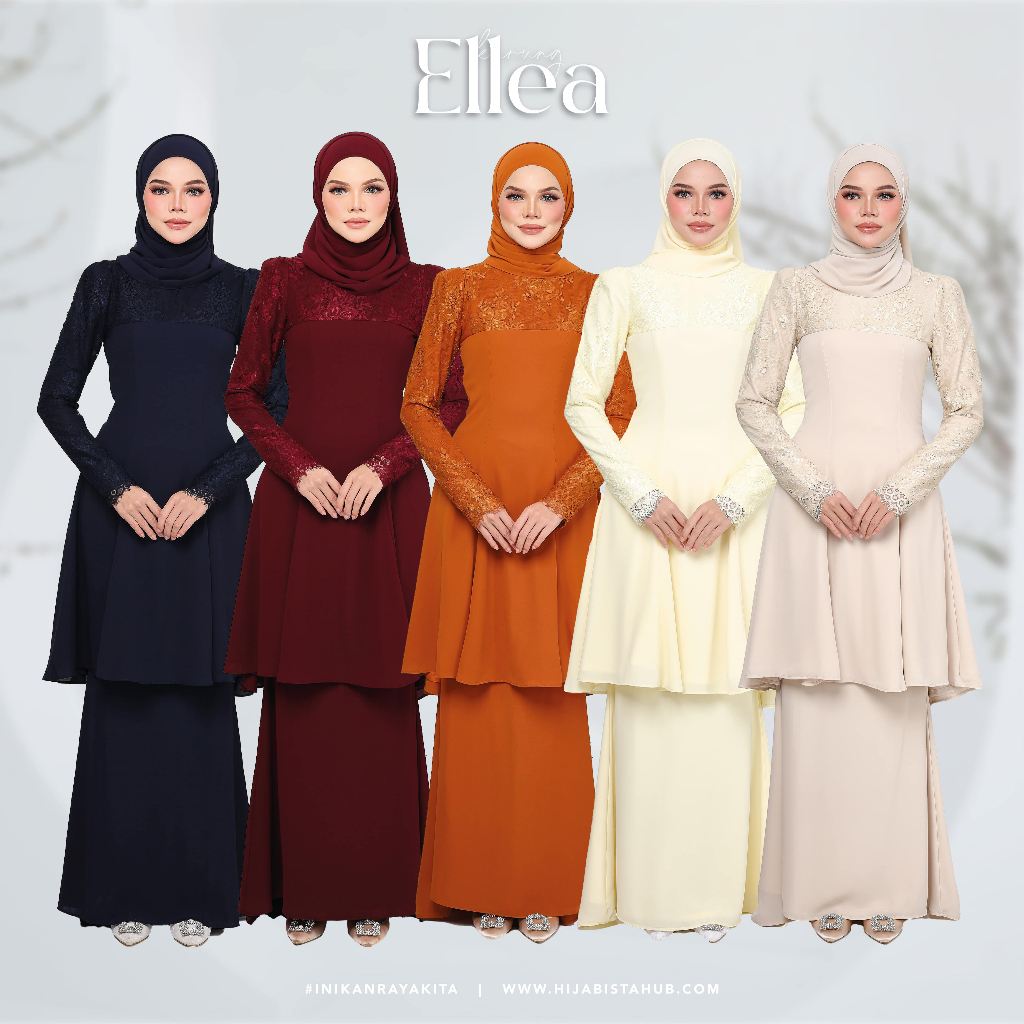 [READY STOCK] HIJABISTAHUB ELEGANTE RAYA 2023 BAJU KURUNG RAYA X AMYRA ...