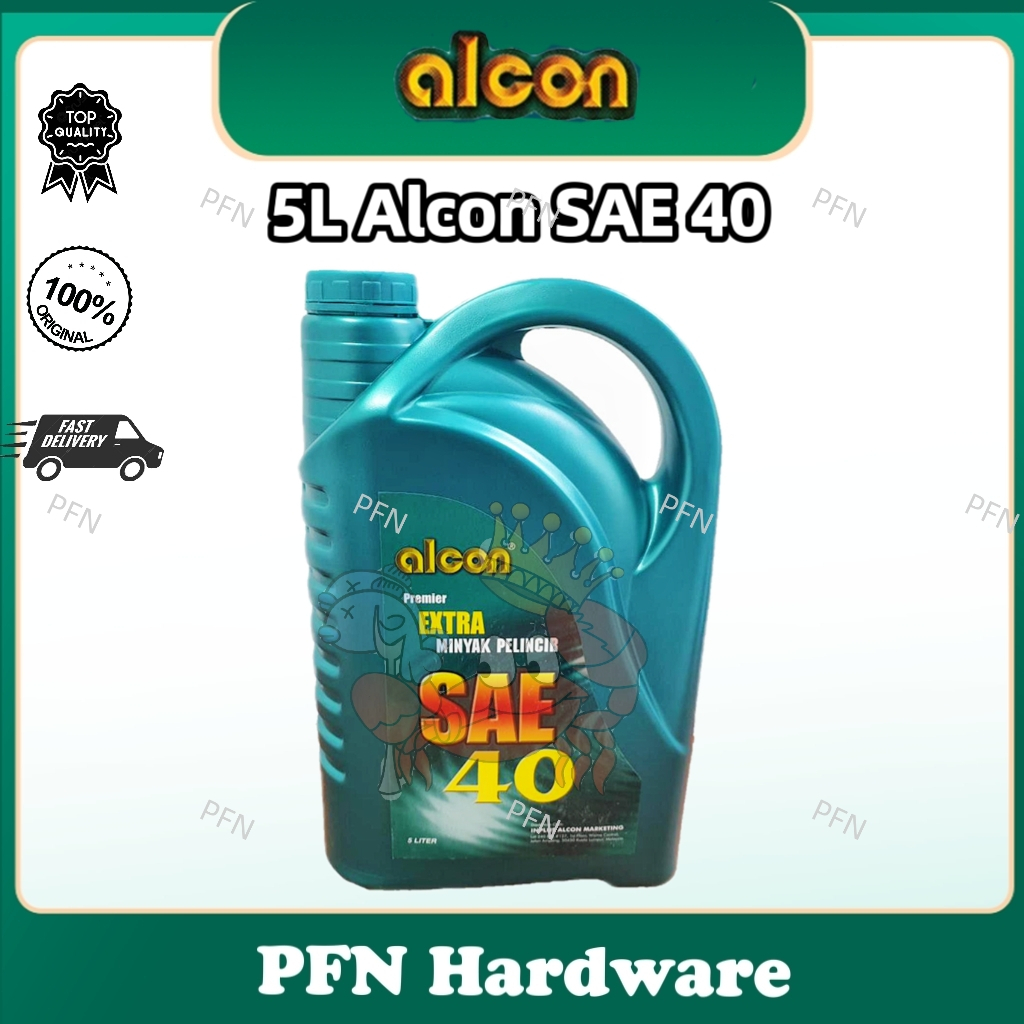 💥READY STOCK💥 Alcon Premier Extra SAE 40 Motor Oil 5L (Made in UAE ...