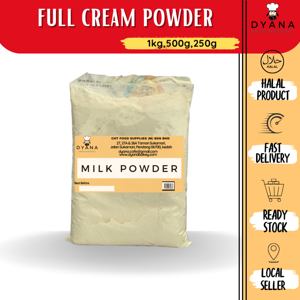 Full Cream Milk Powder | Tepung Susu Penuh Krim (Repacked) | Shopee ...