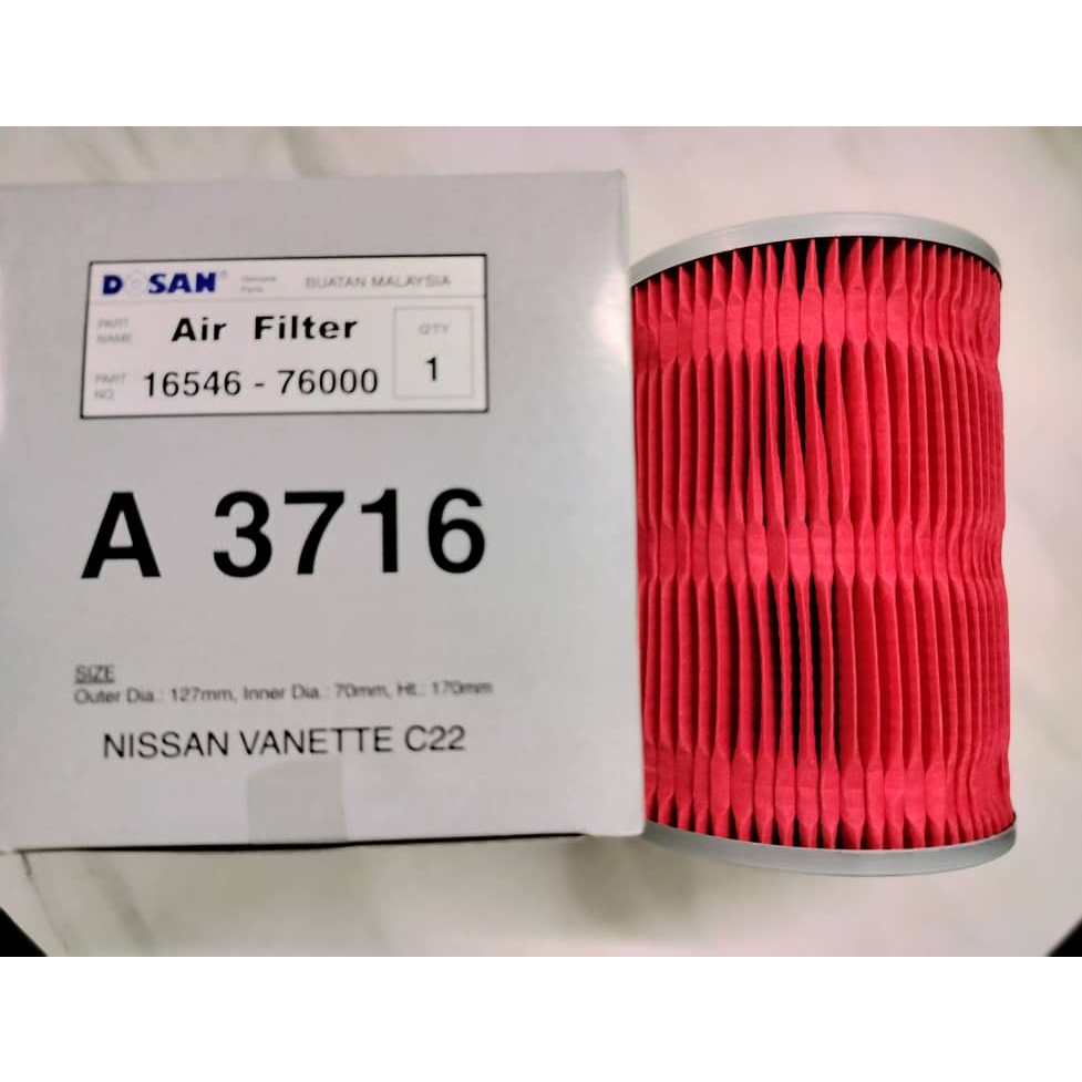 NISSAN Vanette C22 Air Filter Penapis angin ( A-3716 ) | Shopee Malaysia