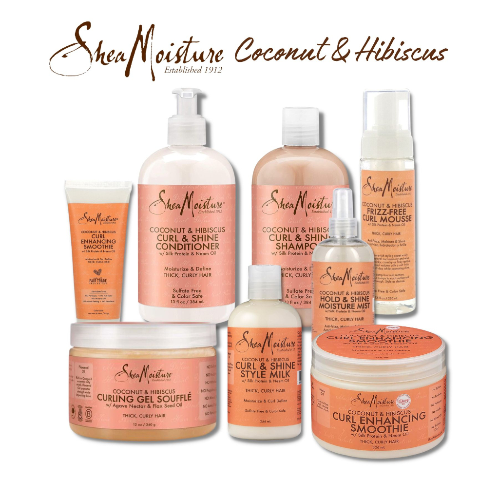 Shea Moisture Coconut & Hibiscus Curl Enhancing Smoothie Souffle ...