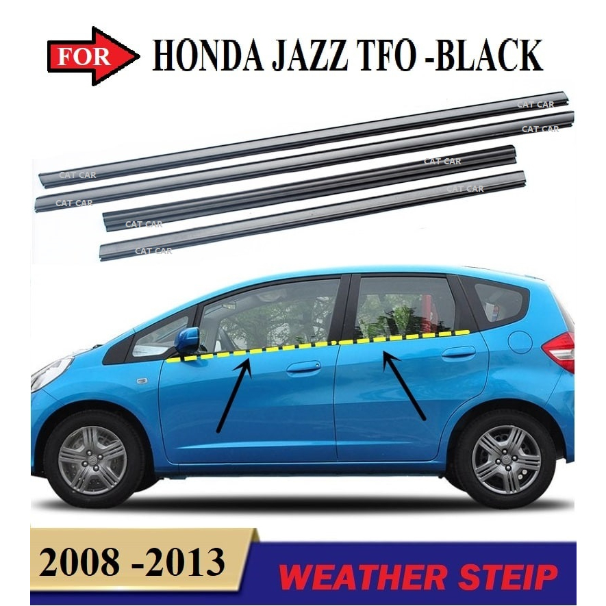 HONDA JAZZ TFO 2008-20013 Door Window Trim Moulding Door Lining Getah ...