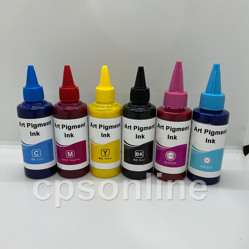 Art Pigment Ink For EP Printer . Premium Quality. C,M,Y,K,LC,LM For ...