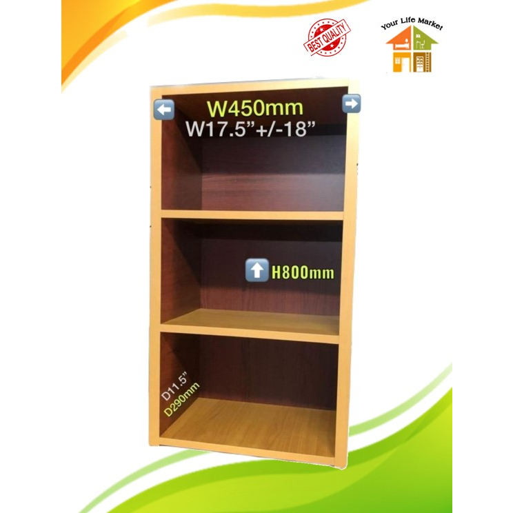 3-Tier Wood Rack / Book Shelf / Colour Box | Shopee Malaysia