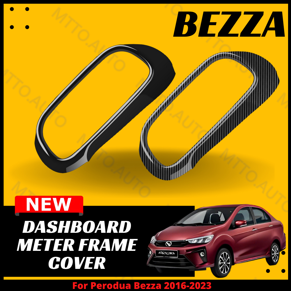 MTTO Perodua Bezza 2016-2023 Interior Car Dashboard Meter Frame Cover ...