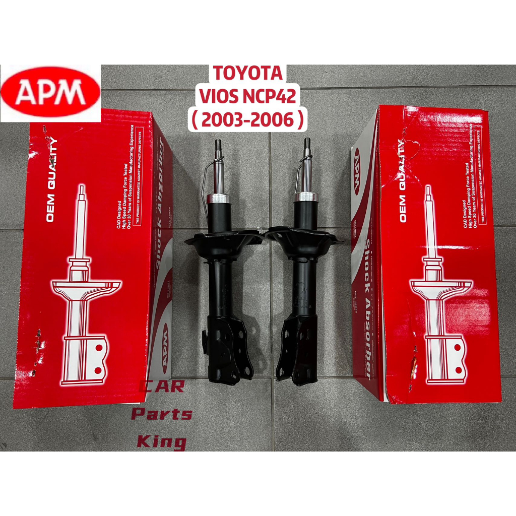 ( 100% ORIGINAL APM ) TOYOTA VIOS NCP42 FRONT SHOCK ABSORBER | Shopee ...