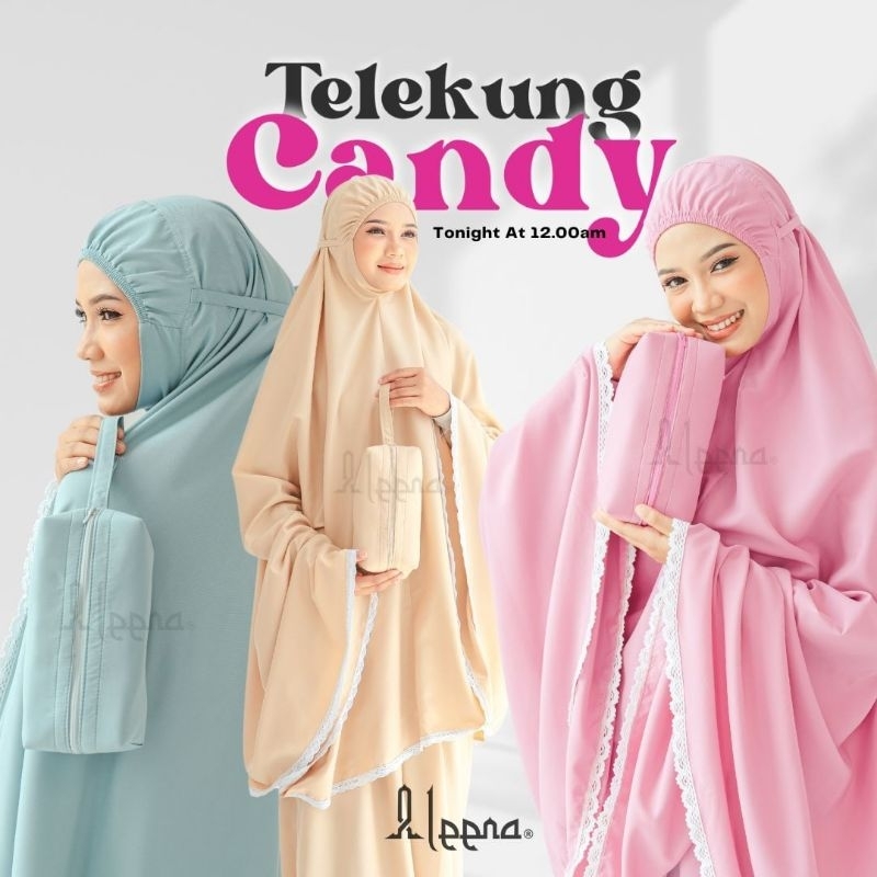 Telekung Aleena Candy Original Ready Stock Telekung Travel Mini Pouch ...