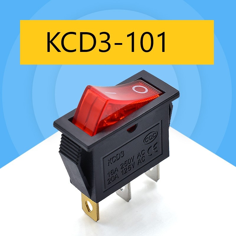 Switch with light power supply rocker two-way switch KCD1-104 KCD3-101 ...
