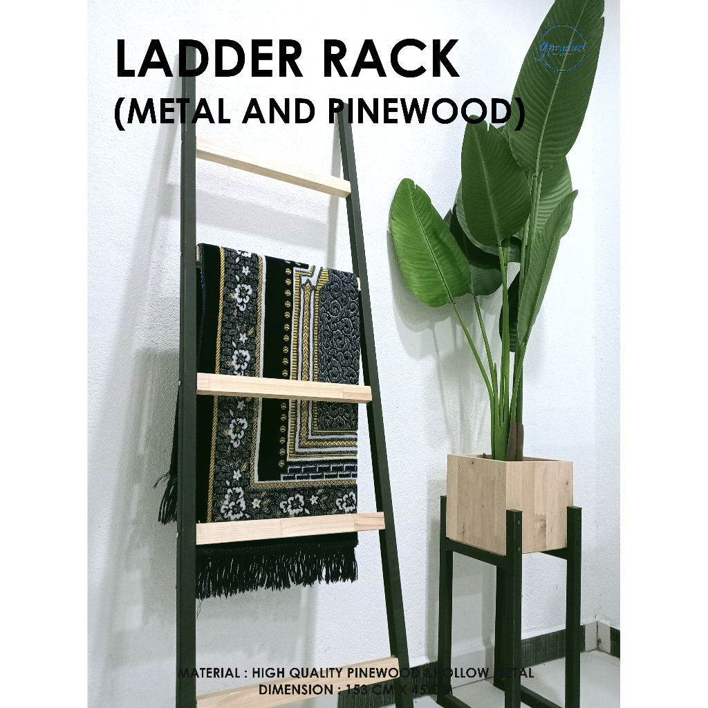 METAL LADDER TOWEL & METAL RACK | RAK TUALA TANGGA HIASAN | HOME DECO ...