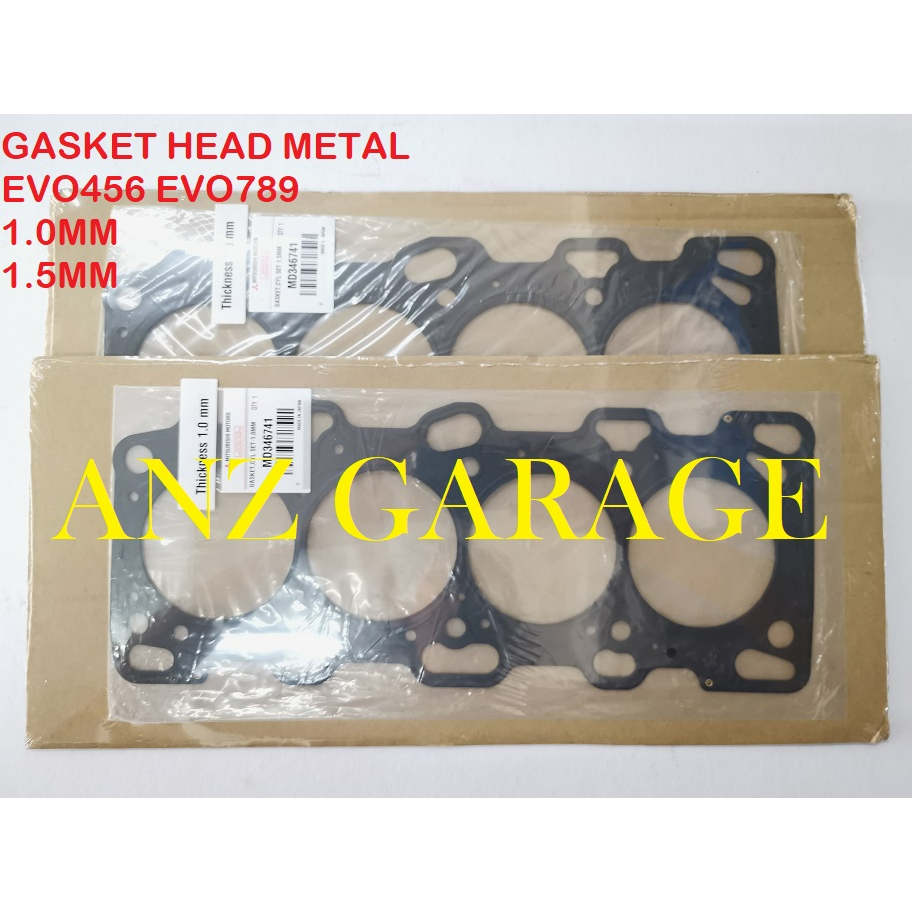 EVO456 EVO 789 GASKET HEAD METAL MITSUBISHI 4G63 EVO 1.0MM 1.5MM MMC AIRTREK TURBO | Shopee Malaysia