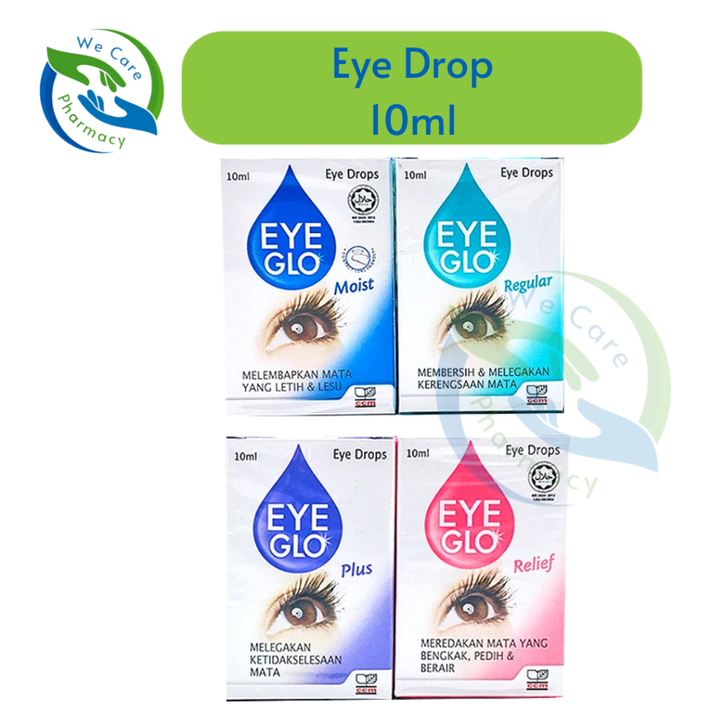 Eye Glo Regular/ Moist / Plus / Relief 10ml - ( Eye Drop ) | Shopee ...