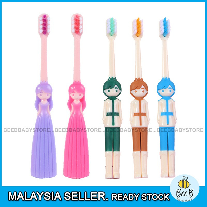 Princess Prince Toothbrush Kids Soft Cartoon Clean Teeth Brushing Baby ...