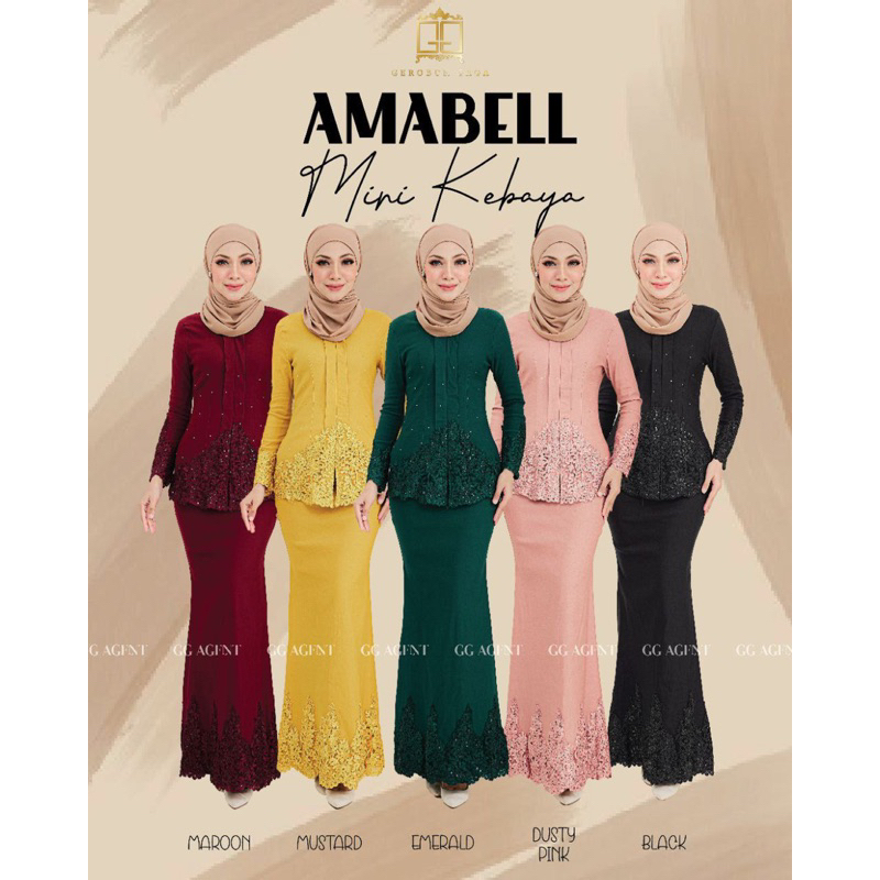 Amabell Mini Kebaya Exclusive | Shopee Malaysia