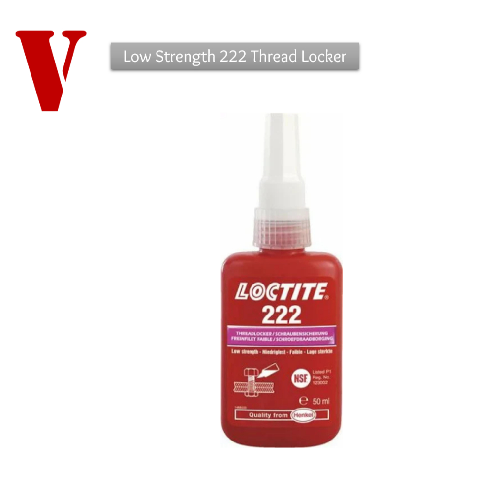 Threadlocker 222 low strength adhesive 50ml （Expiry: Apr24) | Shopee ...