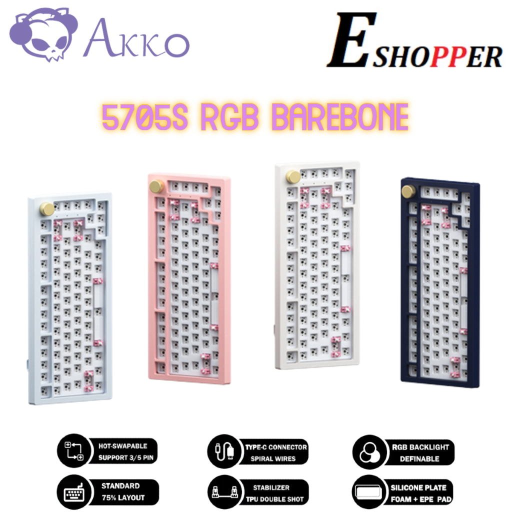 AKKO 5075 GASKET MOUNT RGB BAREBONES KIT | Shopee Malaysia