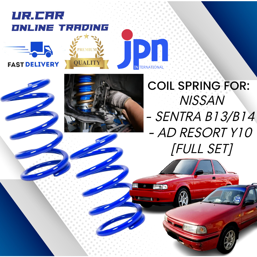JPN COIL SPRING NISSAN SENTRA B13 / B14 , AD RESORT Y10 FULL SET (FRONT ...