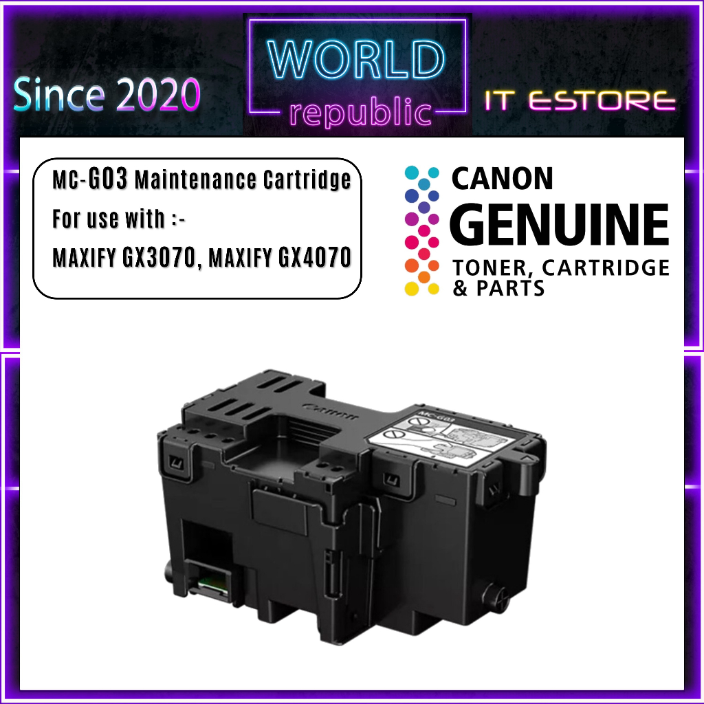 Canon Original Maintenance Cartridge - MC-G03 MCG 03 MCG03 - MAXIFY ...
