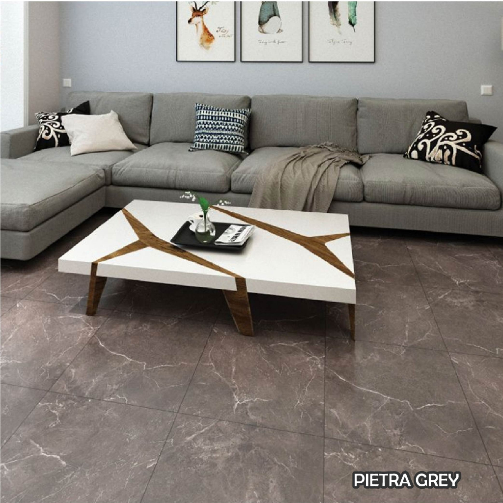 Marble Tiles Self Adhesive PVC Floor Sticker Lantai Vinyl Flooring ...