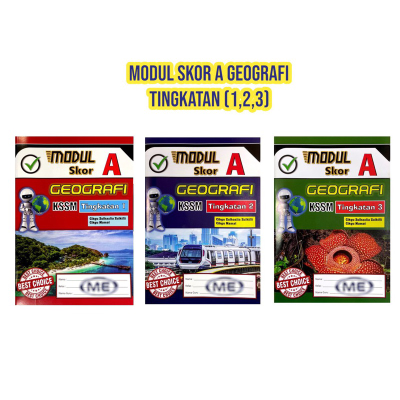 MODUL SKOR A GEOGRAFI TINGKATAN 1/2/3 | Shopee Malaysia